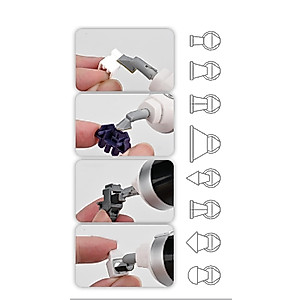 ANSAI Electric Reciprocating Sander, With 8pcs 3D Print ABS Head For Hobbies,Art,Miniature,figure polishing,sanding