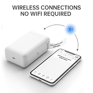 Label Maker Machine with Tape NIIMBOT D101 Label Printer 0.5 to 1 Inch Wide Wireless Connection Multiple Templates Available for Phone Pad Easy to Use Office Home Organization USB Rechargeable