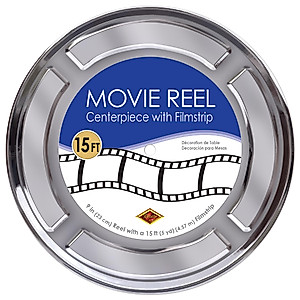Beistle Movie Reel with Filmstrip Centerpiece, Multicolored