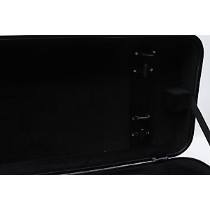 Adjustable 15-17 inch Viola Case 16 inch Hard Carbon Fiber Viola Box Composite with Neck Straps & Music sheet Bag (Black)