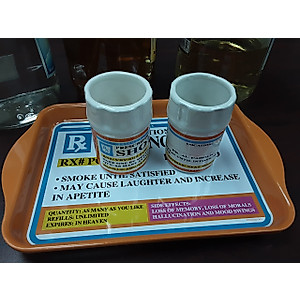 Shot Glasses Set of 12 - Prescription Pill Bottle Shot Glass 2 oz Rx Unique Funny Novelty Shots for Men, Great Gag Gifts Shot Glasses for Vodka, Whiskey, Tequila, Espresso, Secret Santa (12 Pack)