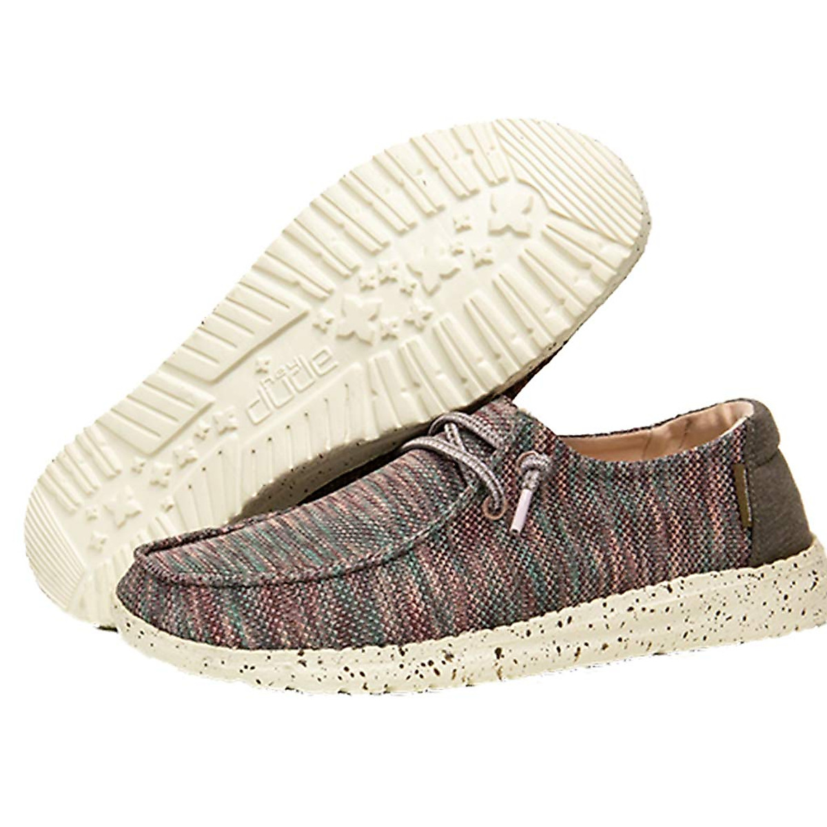 Hey Dude Women's Wendy Sox Antique Rose Size 6 | Women’s Shoes | Women’s Lace Up Loafers | Comfortable & Light-Weight