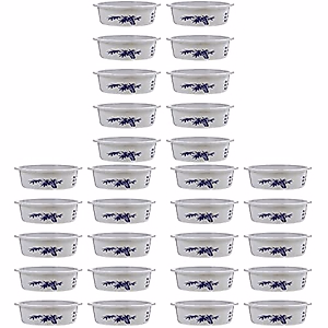 Happyyami Flower Vases Decorative 30pcs Basin with Bowl Hydroponic Seeding Non- Water Potted Caliber Bonsai and Garden Plants Flowerpots Pots Office Use Flowers Indoor Plastic Outdoor Lily Orchid Pot