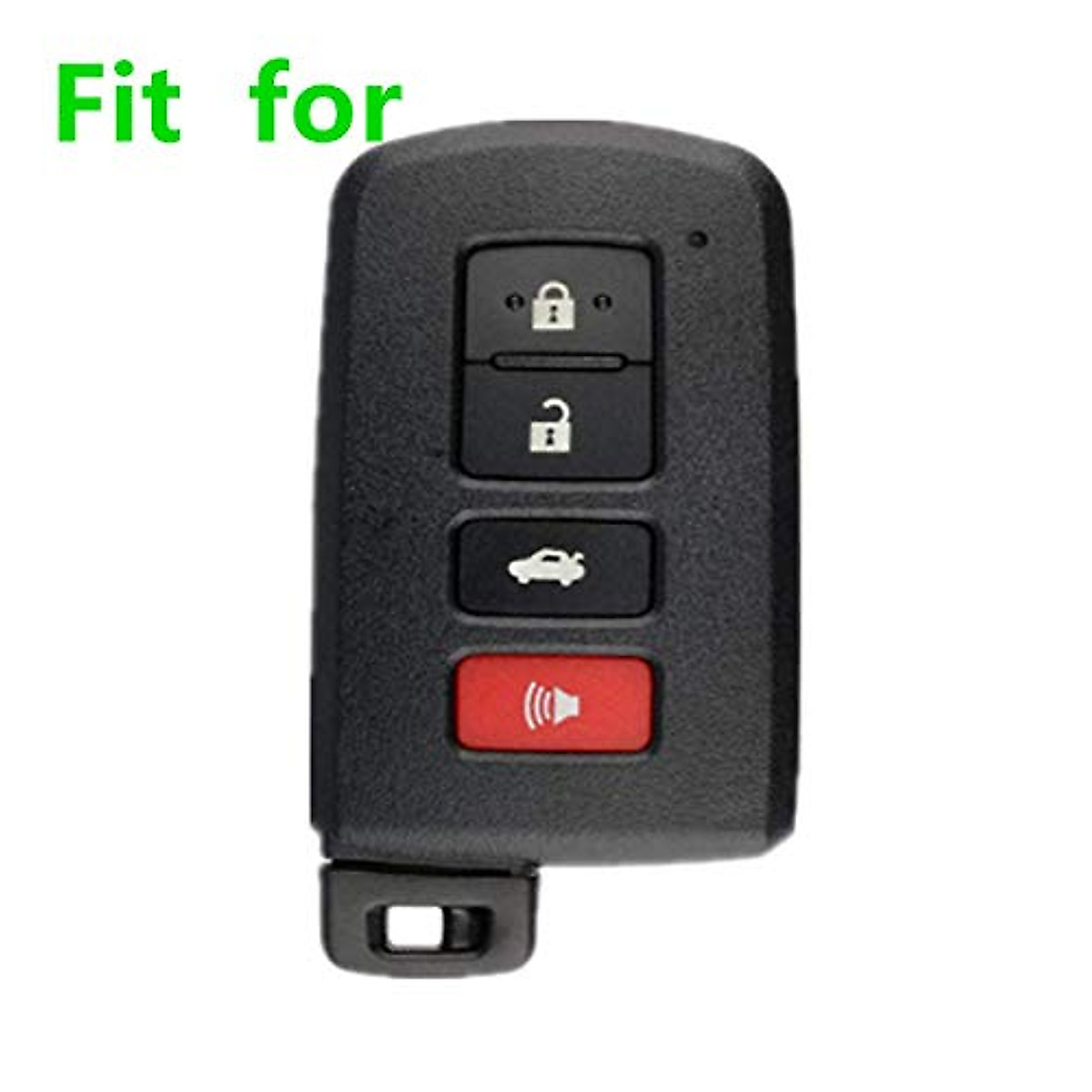 Silicone Key Case Cover Keyless Entry Remote Key Fob fits for 2011-2019 Toyota Avalon Camry Corolla Highlander RAV4
