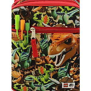 Lego Jurassic World Dinosaurs Boys Soft Insulated School Lunch Box (One Size, Lego Jurassic)