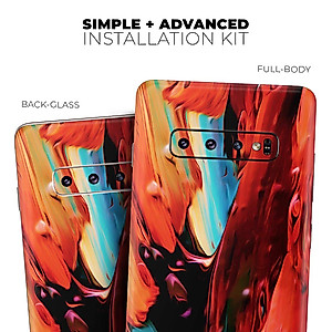 DesignSkinz Blurred Abstract Flow V1 Protective Vinyl Decal Wrap Skin Cover Compatible with The Samsung Galaxy S20 (Screen Trim & Back Glass Skin)