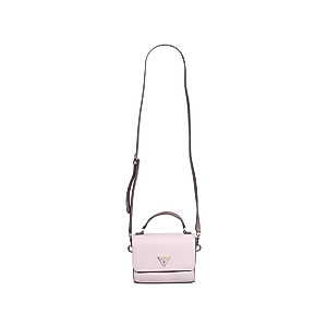 GUESS Ynes Mini Top Handle Flap, Mauve Multi