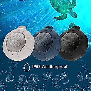 SOUL S-Storm Weatherproof Bluetooth Speaker - Rugged and Durable Outdoor Speaker with HD Sound, 20-Hour Playtime, and IP68 Waterproof Rating for Shower, Beach, Pool, Boating, and Hiking (Beige)