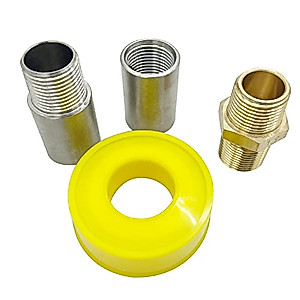 MENSI Propane Fire Pit Flame Air Mixer Orifice Nozzle Valve Jet for 60000 BTU Burner Fireplace with 1/2" NPT Fitting