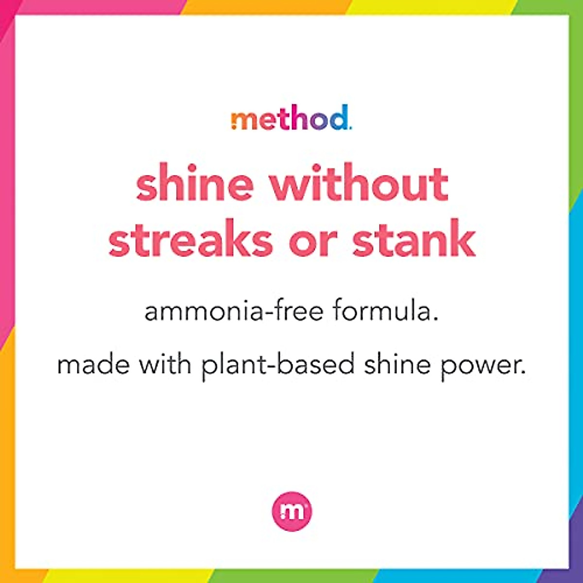Method Glass Cleaner Spray, Mint, Ammonia Free & Plant-Based Solution, Mirror & Window Cleaner - Great for Indoor & Outdoor Glass Surfaces, 28 oz Spray Bottles (Pack of 8)