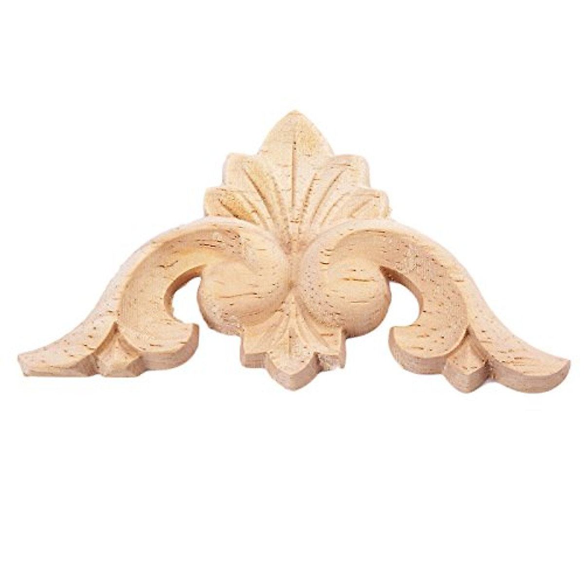 4-Pack Wood Carved Appliques Onlay Decal for Furniture, 6x6cm/2.36"x2.36", Corner Decal for Desk Cabinet Mirror Dresser Drawer Home Decoration