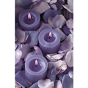 Luxurious Lavender Scented Candles - Bulk Set of 72 Scented Votive Candles - Purple Color - 8 Hour Extended Burn Time (Glass Holders not Included)