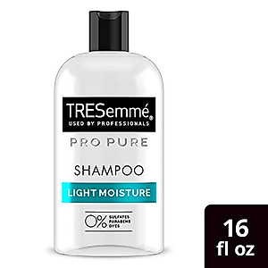 TRESemmé Pro Pure Shampoo For Daily Moisture Light Moisture Paraben Free, Dye Free Shampoo 16 oz