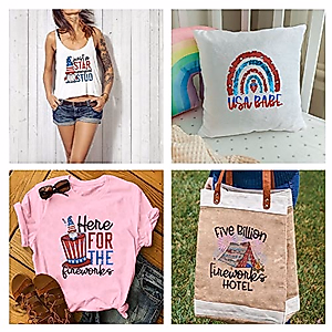 FAFAN Vinyl Stencil Roll Cartoon Cute Pattern Happy DIY Heat Transfer Vinyl Sticker Vinyl Vinyl Sticker Clothing T Shirt T Shirt Hoodie Cloth Bag Pillow Pillow Cover Decals for Clothes (G, One Size)