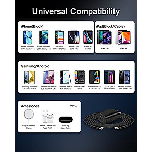 25w USB C Charger for Motorola Moto G Stylus/G Power(2022)/G Pure/G Play/G7/G200/Edge+/One 5G, Android Super Fast Charging USBC Block + USB-C to Type C Cable Samsung Galaxy A13 A03S A53 S23 S22 S21