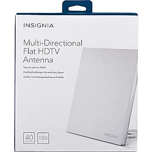 Insignia - Multidirectional HDTV Antenna - White