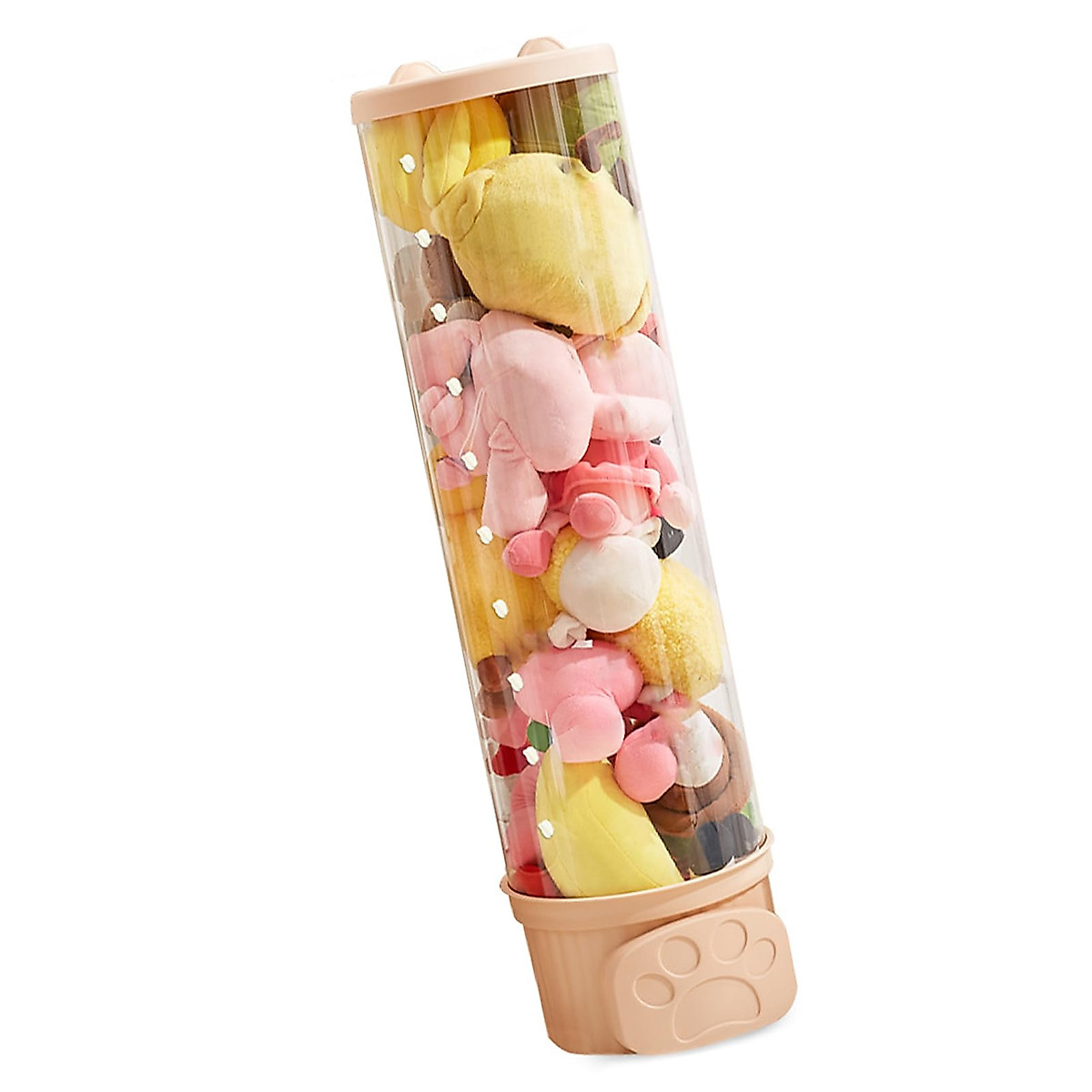 Mrisata Stuffed Animal Storage Tube,Stuff Animal Organizer,Stuffed Animal Zoo Storage, Transparent Stuff Animal Organizer Bucket with for Toy Organizer,Large Toy Storage Box (L)