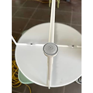 FUBIRUO End Table, Sofa Table Small Round Side Tables, Metal Nightstand,Outdoor Table Round for Living Room Bedroom Balcony Patio and Office Accent Coffee Table, （D） 23.6''x（H） 21.6'', Black