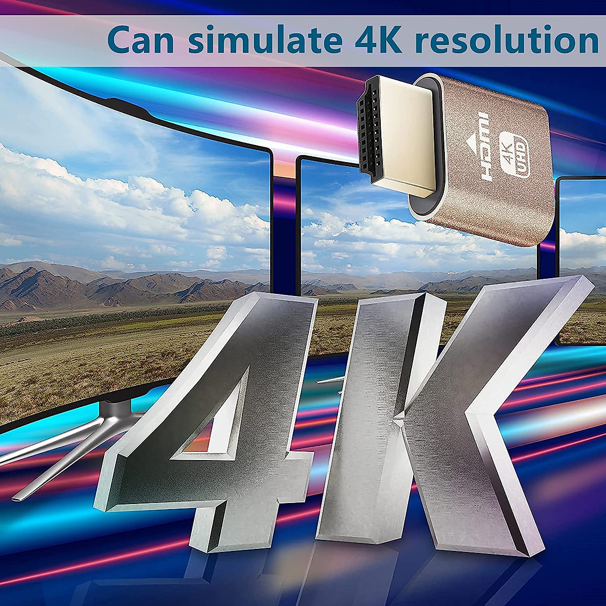 143 Graphics Card Virtual Display, Fake Load VGA Analog Camouflage HD Lock Screen Virtual Display,DispalyPort Headless Ghost Display