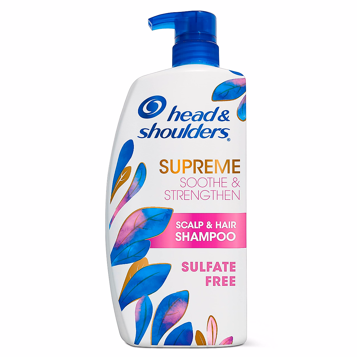 Head & Shoulders Supreme Dandruff Shampoo with Argan Oil, Anti Dandruff Scalp Treatment, Sulfate Free, Soothes Scalp, Deep Moisturization, Controls Itch, Natural Rose Essence, 28.2 Fl Oz