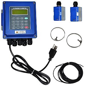 Ultrasonic Flow Meter TUF-2000B Liquid Flowmeter IP67 Digital +TM-1 DN50-700mm