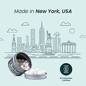 Kaylaan Toothpaste Tablets with Fluoride - Chewable, Plastic-Free, Eco-Friendly, Travel-Friendly & Zero Waste, Fresh Mint Flavor with Xylitol (90 Tabs)