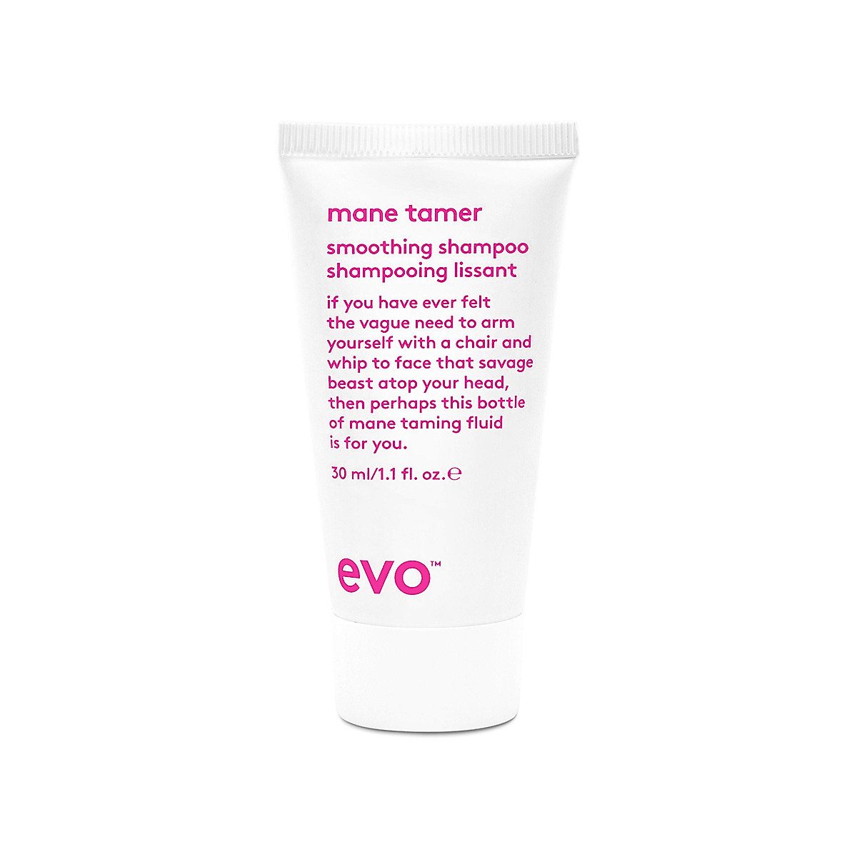 EVO Mane Tamer Smoothing Shampoo Travel Size,1.1 Fl Oz