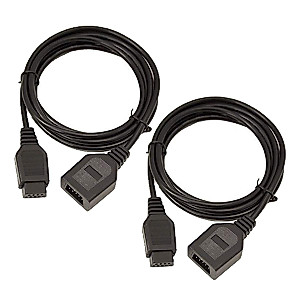 SN-RIGGOR 2-Pack 1.8m 9 Pin Extension Cord Cable for Sega Genesis MD Mega Drive Controlle Extension Sega Genesis 2/3 Controller