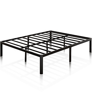 ZINUS Van 16 Inch Metal Platform Bed Frame / Steel Slat Support / No Box Spring Needed / Easy Assembly, Queen