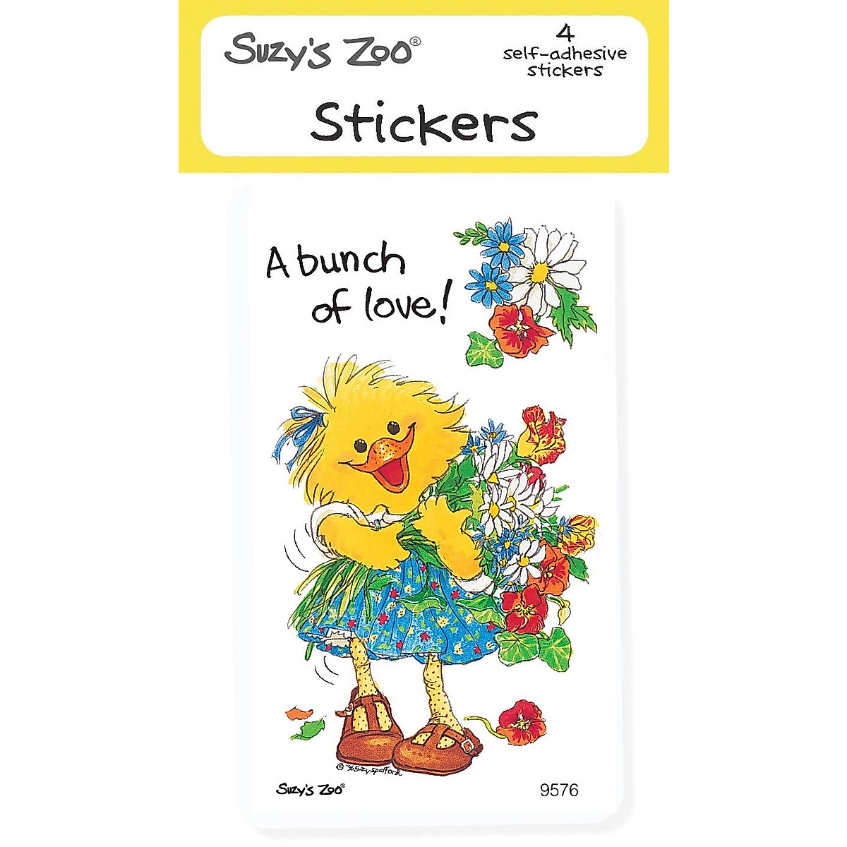 Suzy's Zoo Stickers 4-pack, Sally Bouquet" 10160