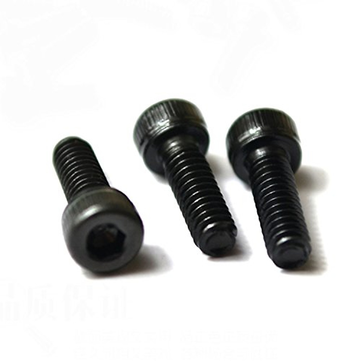 M2.5 Alloy Steel Hex Socket Head Cap Screws,12.9 Grade,Full Thread,Metric,Knuled Head Bolt Black 50pcs (M2.5 x 8mm)