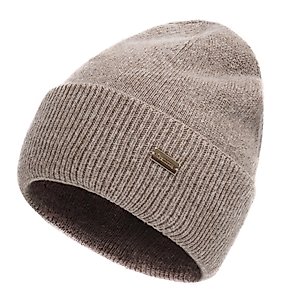 jaxmonoy Knit Beanies Winter Hats for Women and Men Soft Warm Double Layer Ladies Skull Knitted Beanie Caps - Brown