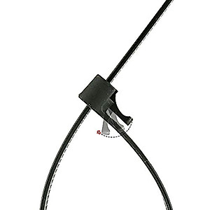 HS 6 Inch Releasable Cable Ties Adjustable Wire Cable Tie (100 Pack) 50 Pound Heavy Duty Wire Twist Ties Reusable Zip Ties Small for Pc,Cord,Black