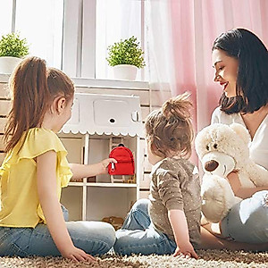 SOTOGO 10 Pieces Doll Zipper Backpack Mini Baby Dolls Backpack Girl Doll Accessory Bags and American Doll Accessories