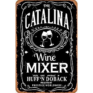 Yzixulet The Catalina Wine Mixer - Step Brothers Film Photographic Print Vintage 8" x 12" Metal Tin Sign Funny Man Cave Decor