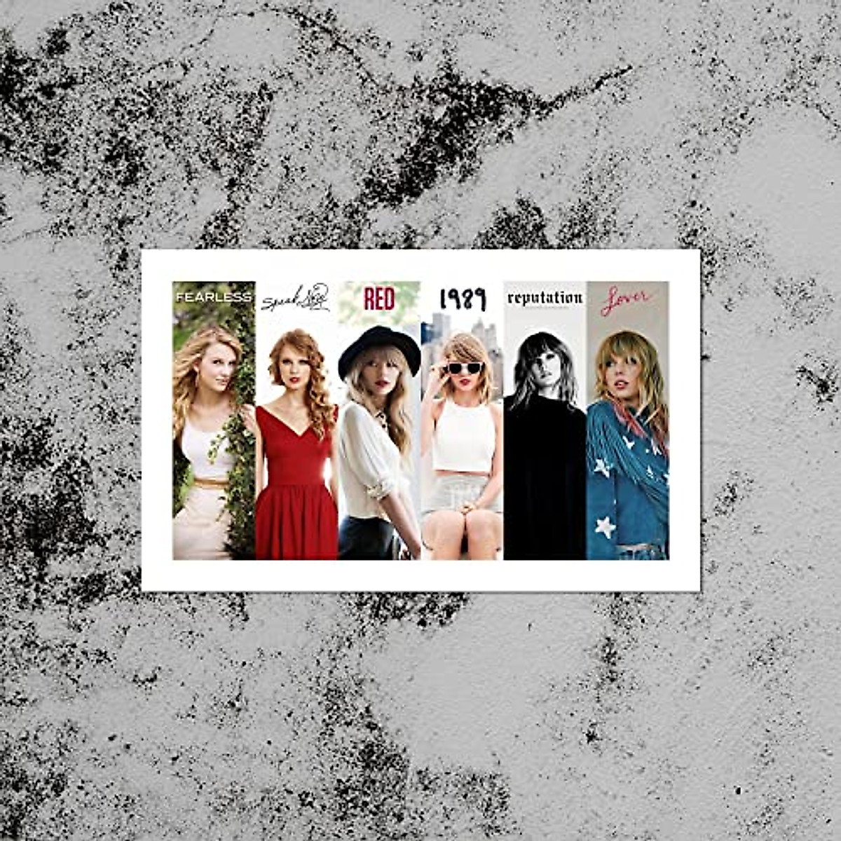 The Girl Taylors Album Poster Pop Singer Canvas Wall Art Print Art Decoration Photo Living Room Bedroom Decoration Poster Santa Rona (8x14inch-Unframed canvas,TL2022-B)