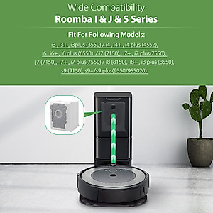 18 Pack Vacuum Bags for iRobot Roomba i7, i7+, i7Plus, i8, i8+, i3, i3+, i4, i4+, i6, i6+, s9, s9+, s9Plus, i and s Series Clean Base Automatic Dirt Disposal Bags