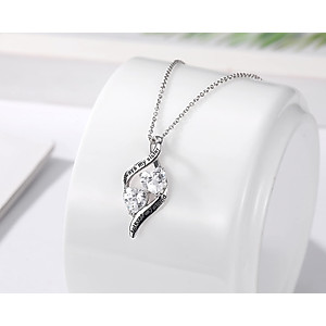 IDASANY Mother's Day Gifts for Sister from Sister Brother- 925 Sterling Silver Always My Sister Forever My Friend Love Heart Pendant Necklace, 18" (with Giftbox)