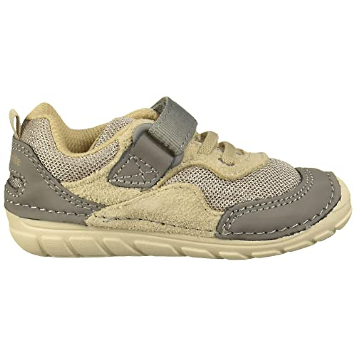 Stride Rite baby boys Soft Motion Rhett Athletic Sneaker, Tan, 5 Wide Toddler US