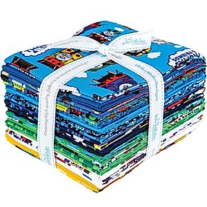 All Aboard with Thomas & Friends 18 Fat Quarter Bundle by Riley Blake Designs