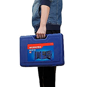 WORKPRO Drill Bit Set, 300-Piece Drill and Driver Accessory Set for Metal, Wood, Cement Concrete and Plastic with Storage Case, W004549A