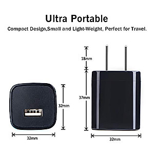 Fast Charger Block, Single Port USB Wall Plug for Phone 13 Charging Cubes 1A Power Adapter Compatible iPhone 12/11 Pro Max/XS/X/8/7/6/SE, Samsung Galaxy A12/A52/A10e/S22+/S10/S9/S8/Note20 Ultra, Moto