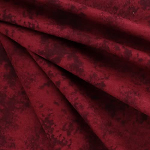 Mook Fabrics Flannel Snuggy PRT Marble, Wine