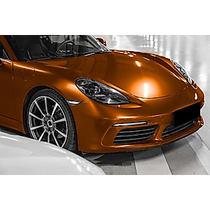 2pcs 4"x8" (10cmx20cm) Sample Bronze Gloss Metallic Glossy Vinyl Wrap Auto Car Sticker Decal Film Sheet Bubble Free Air Release Technology