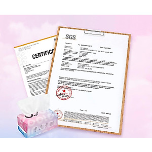 LOOKNOOK Disposable Face Towel, 50% Thicker, Soft for Sensitive Skin, Multipurpose Cleaning Cloth, 70 Count, 6 pack