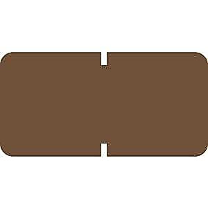 Doctor Stuff - Solid Color File Folder Labels, Tab Series, Vinyl Solid Brown Stickers, 1/2" x 1", Roll of 1000 Labels