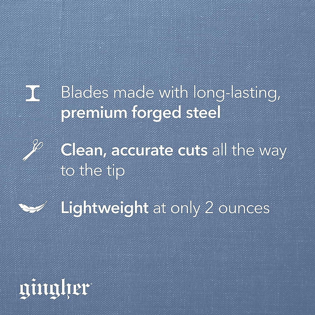 Gingher 8 Inch Featherweight Bent Handle Scissors