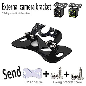 SEADEAR Car Rear Backup Camera Holder,Dash Cam Mirror Camera Bracket Universal 90 Degree Adjustable Rear Window Bracket for Most Rear Camera Dash Cam
