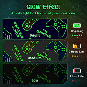 Gaming Blanket Toys Gifts for Boys - Glow in The Dark Game Controller Throw for Kids Age 1-14 Year Old Child Toddler Teen Birthday Christmas Valentine's Day Easter Presents Gamer Room Decor 50"x60"