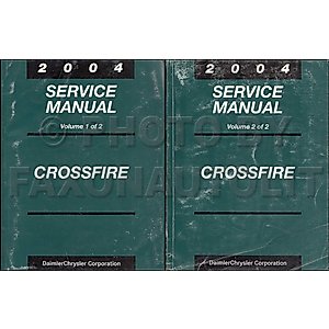 2004 Chrysler Crossfire Repair Shop Manual Set Original